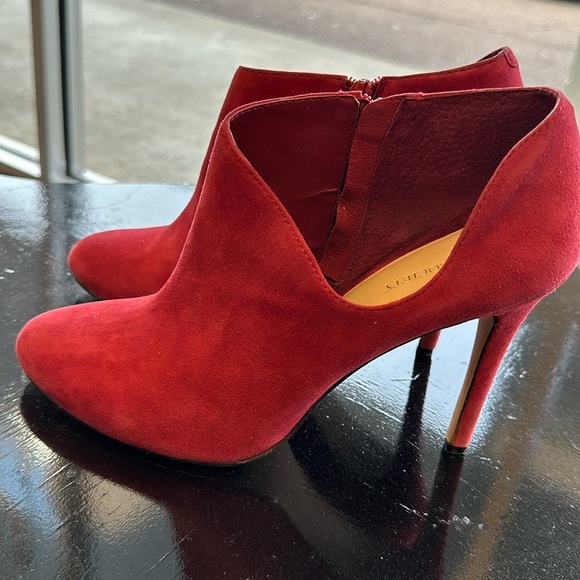Nordstrom | Shoes | Norm Storm So Helena Heel Chili Red Booties | Poshmark